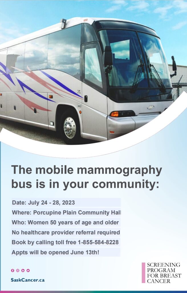 Mobile Mammography Bus - Porcupine Plain